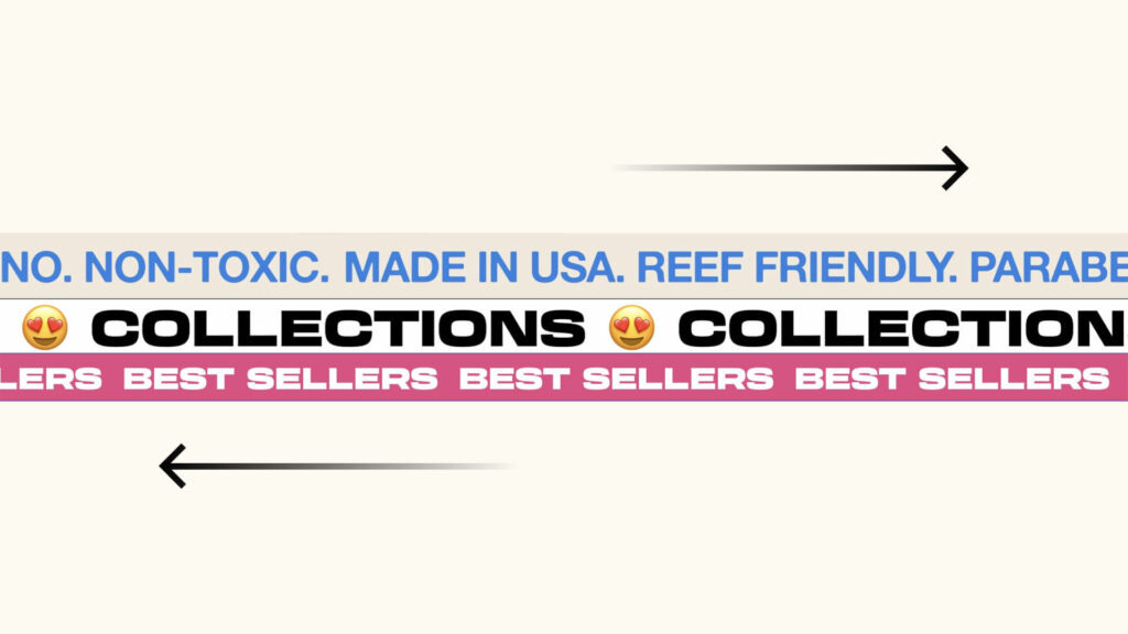 10 Best examples of scrolling announcement bar for Shopify - FabApps