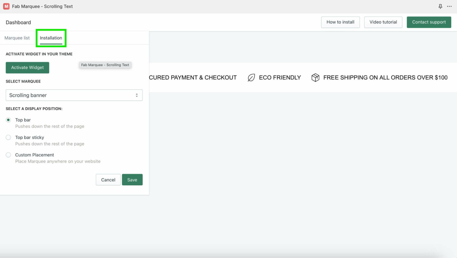 How To Add Scrolling Announcement Bar With Icons To Shopify Easy