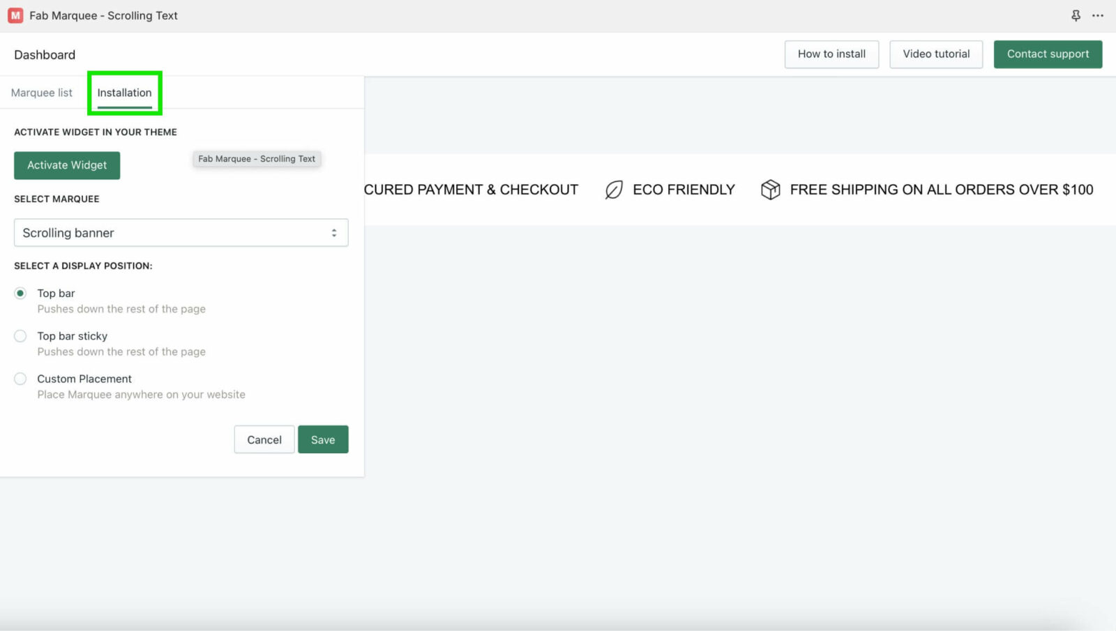 How To Add Scrolling Announcement Bar With Icons To Shopify Easy