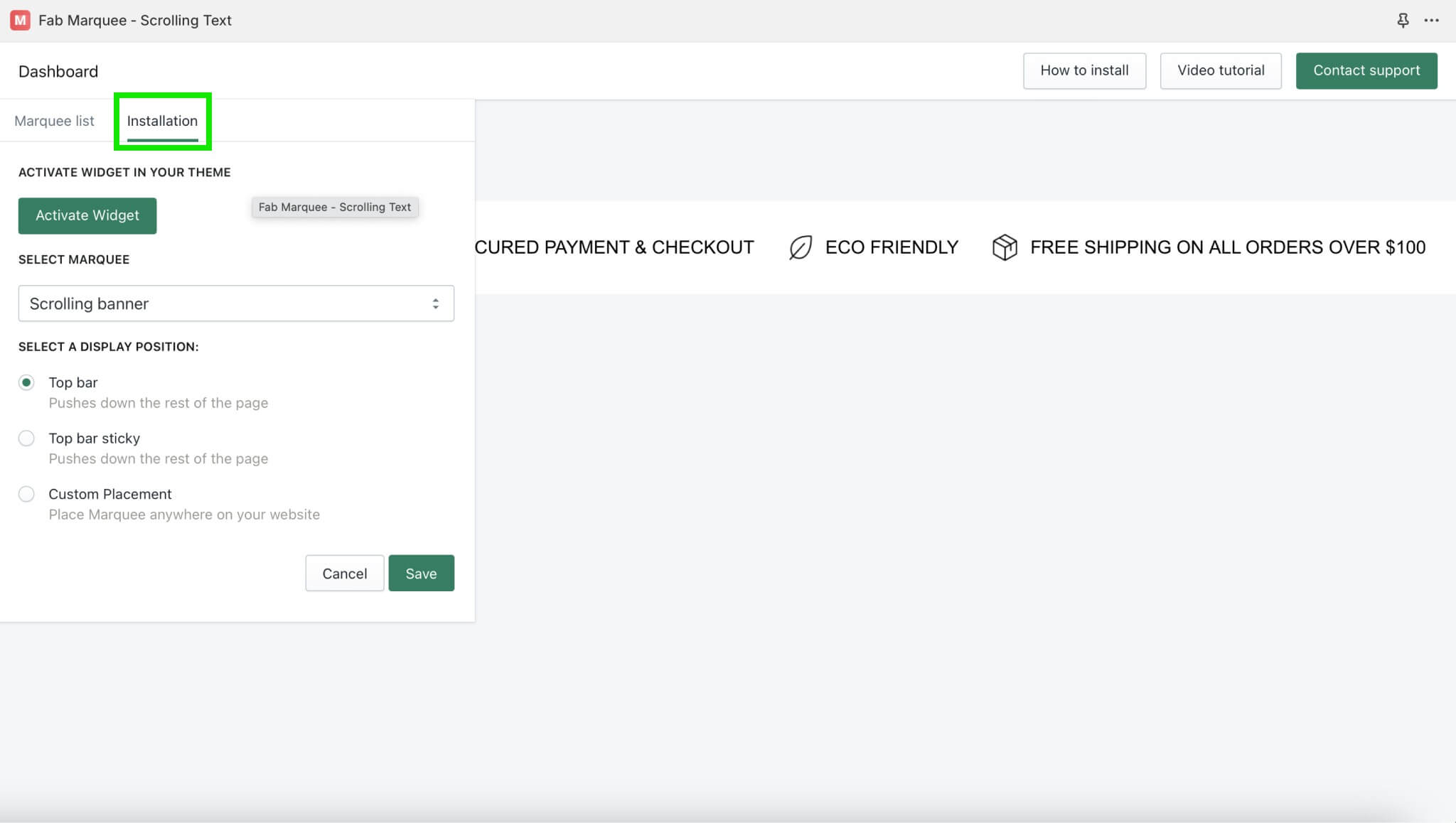 How To Add Scrolling Announcement Bar With Icons To Shopify Easy