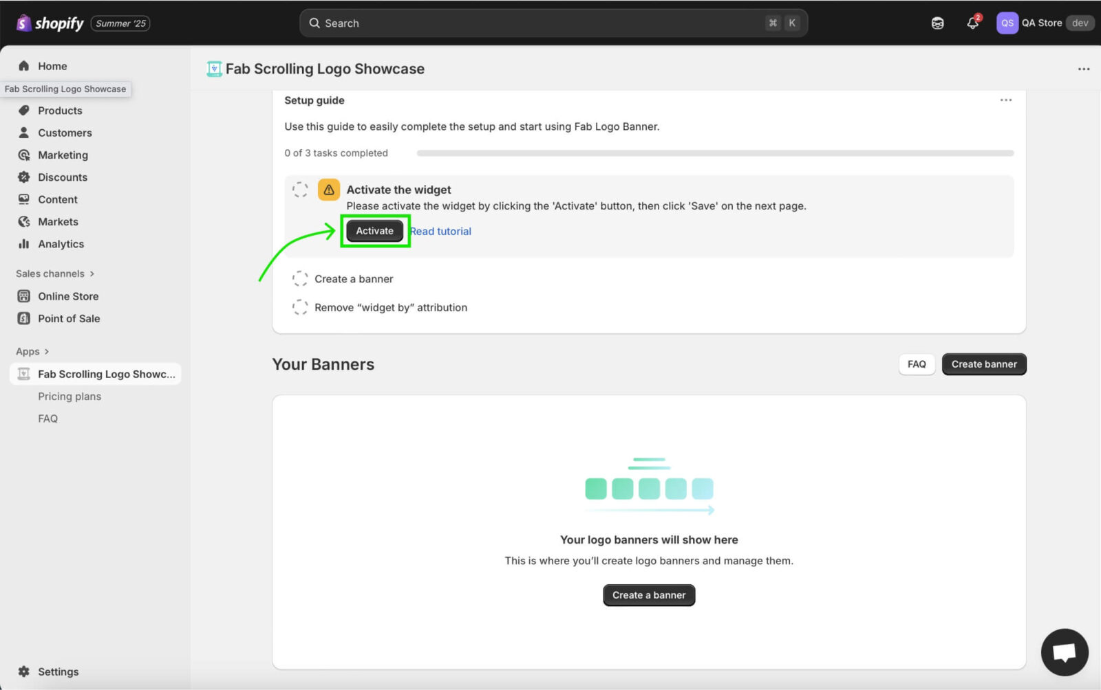 How to add a scrolling logos banner in Shopify? 2 min tutorial. - FabApps