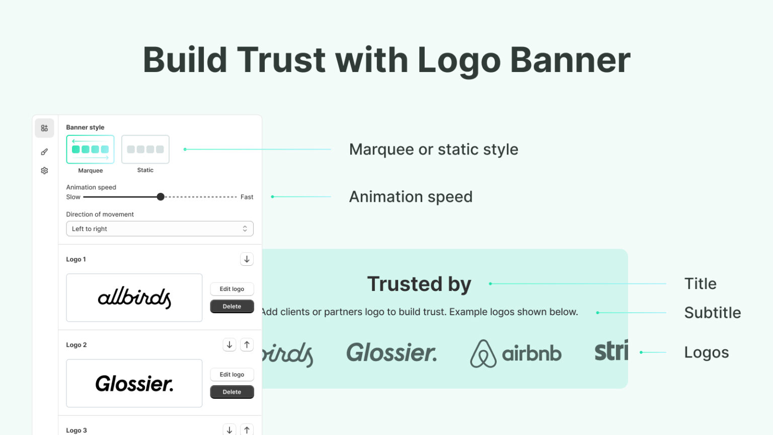 How to Add a Logo Banner in Shopify - FabApps